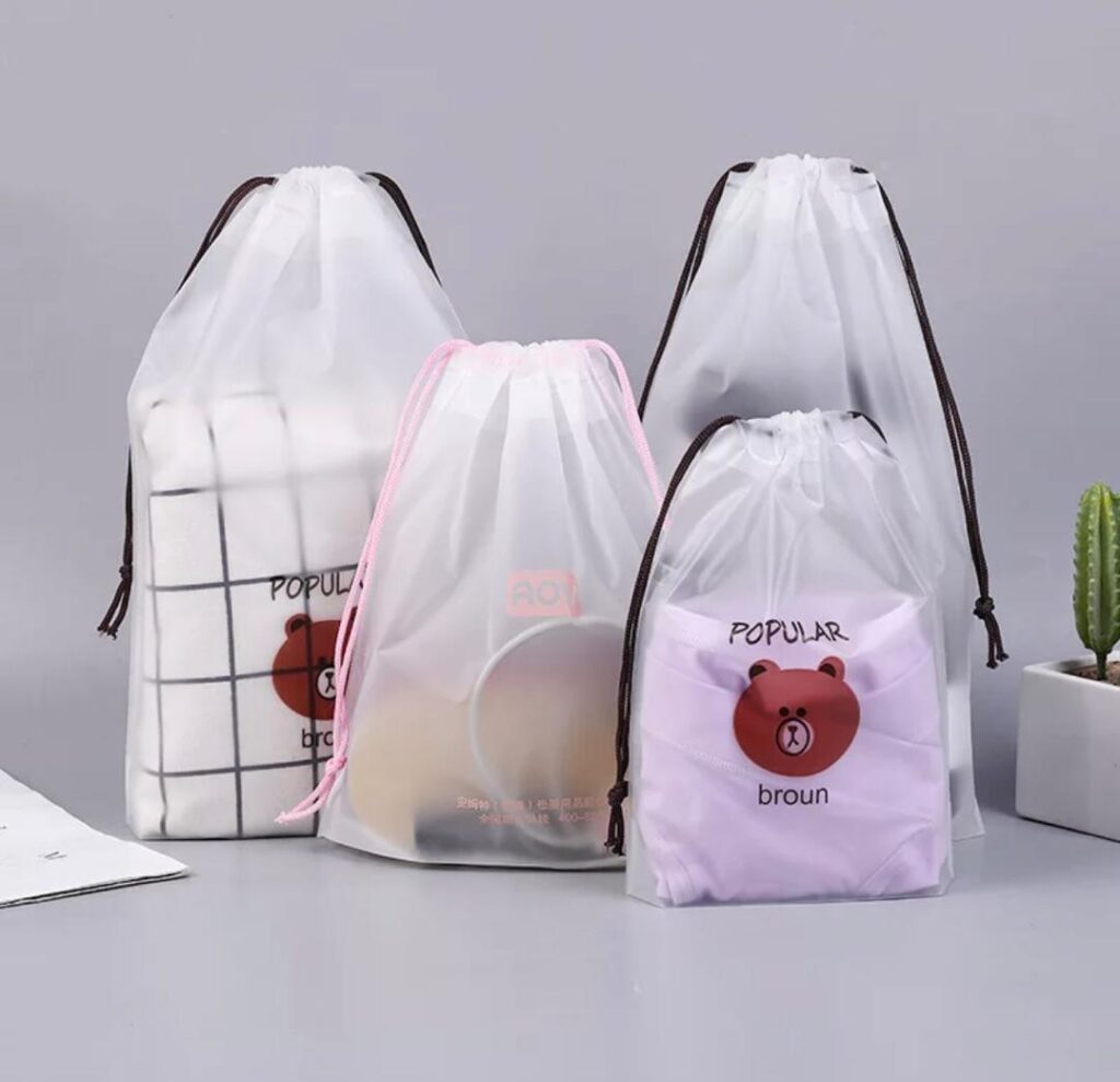 Frosted PVC Drawstring Pouch | PVC Frosted Drawstring Pouch | PVC Bag