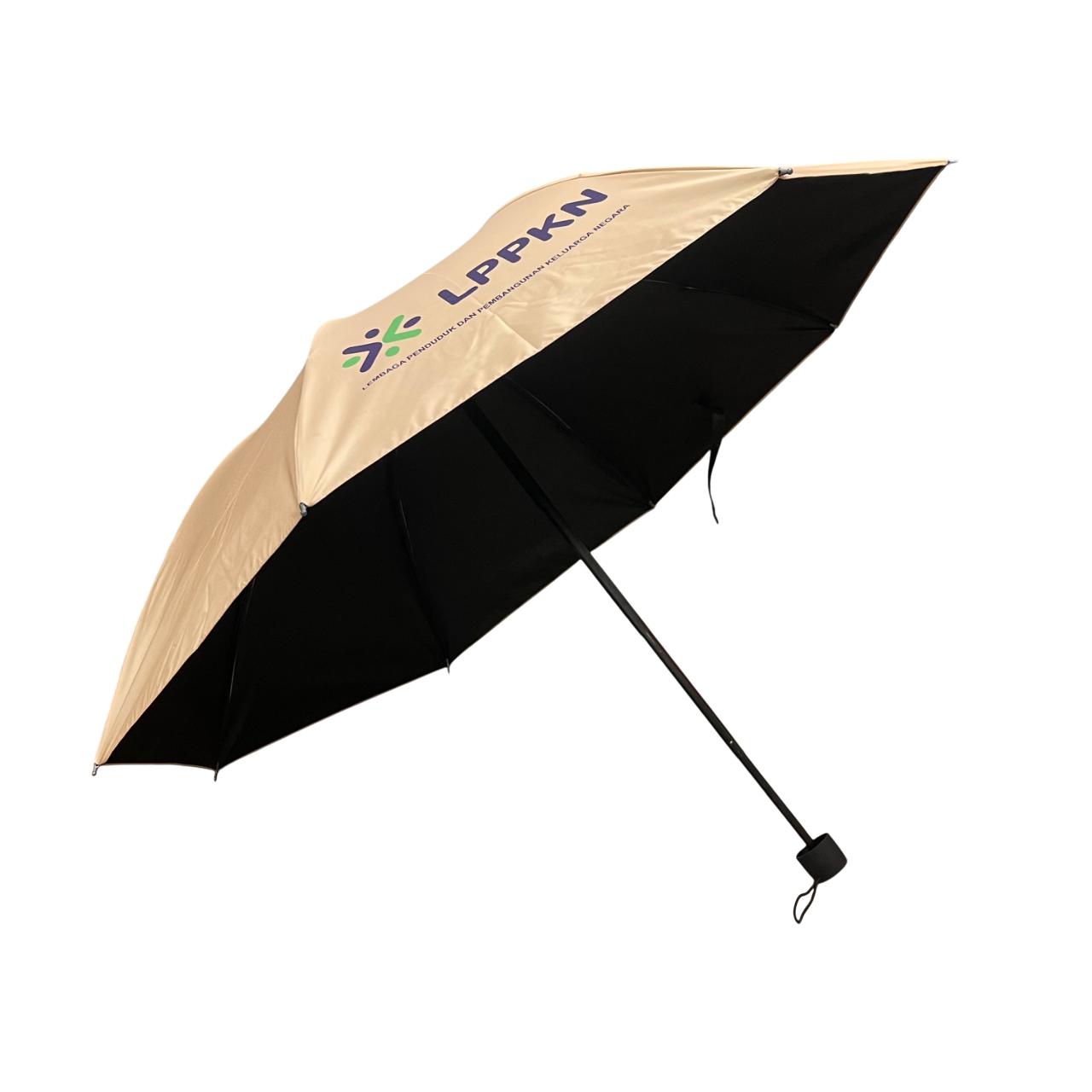 Fold Black Coated Umbrella | Umbrella Printing | Custom Printed Umbrellas